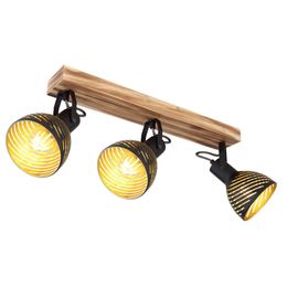 Globo Lighting - LENNA - Strahler Holz dunkelbraun, 3x E27