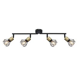 Globo Lighting - XARA I - Strahler Metall schwarz, 4x E14