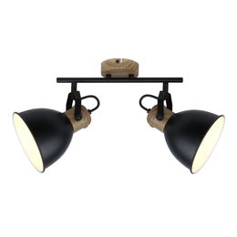 Globo Lighting - WIHO - Strahler Metall schwarz, 2x E27