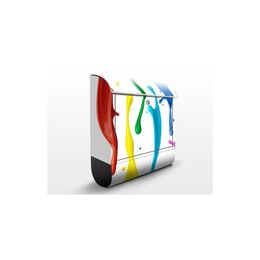 MICASIA Wandbriefkasten - Farbspritzer - Briefkasten Bunt Größe: 46cm x 39cm