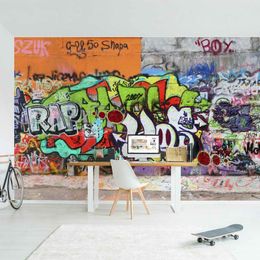 MICASIA - Graffiti Tapete - Graffiti Wall - Vlies Fototapete Breit Größe HxB: 225cm x 336cm