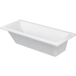 Duravit Badewanne D-Code 1700 x 750 mm Weiß mit einer Rückenschräge