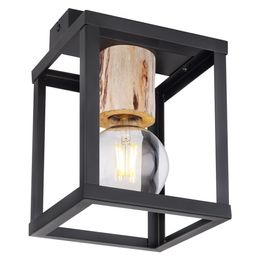 Globo Lighting - HAGAR - Deckenleuchte Metall schwarz matt, 1x E27