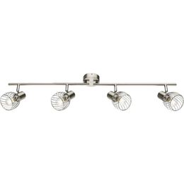 Globo Lighting - TEXAS - Strahler Metall Nickel matt, 4x E14