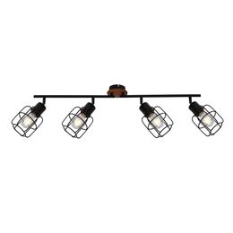 Globo Lighting - WILLA - Strahler Metall schwarz, 4x E27