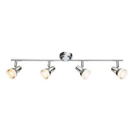 Globo Lighting - ALASKA - LED Strahler Metall verchromt, 4x LED