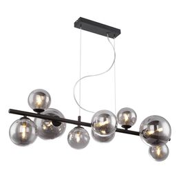 Globo Lighting - RIHA - Hängeleuchte Metall schwarz matt, 9x G9 LED