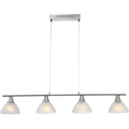 Globo Lighting - RUBEN - Hängeleuchte Metall Nickel matt, 4x E14 LED