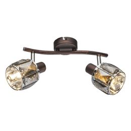 Globo Lighting - INDIANA - Strahler Metall bronzefarben, 2x E14