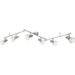 Globo Lighting - XARA I - Strahler Metall verchromt, 6x E14