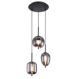 Globo Lighting - BLACKY - Hängeleuchte Metall schwarz, 3x E14