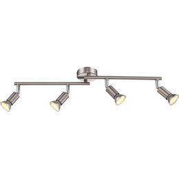 Globo Lighting - MATRIX - Strahler Metall Nickel matt, 4x GU10 LED