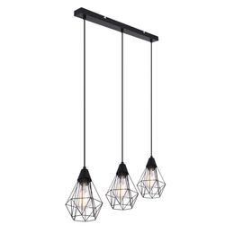 Globo Lighting - ISABELLA - Hängeleuchte Metall schwarz matt, 3x E27