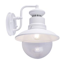 Globo Lighting - SELLA - Außenleuchte Stahl weiß, 1x E27