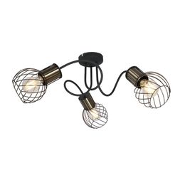 Globo Lighting - ARGUSTO - Deckenleuchte Metall schwarz matt, 3x E27