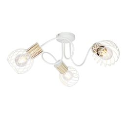 Globo Lighting - LUISE - Deckenleuchte Metall weiß, 3x E27