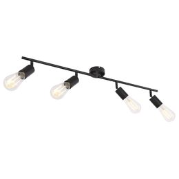 Globo Lighting - MARTHA - Strahler Metall schwarz, 4x E27