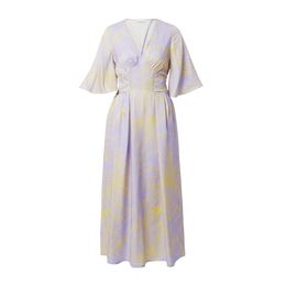 Riani Kleid Damen Größe 40 gelb / flieder Winterkleid