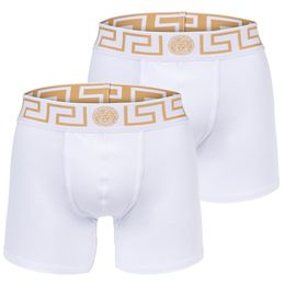 Versace Boxershorts Herren Größe L gold / weiß