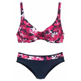 Petite Fleur Bikini Damen Gr&ouml;&szlig;e M marine / pink / wei&szlig;