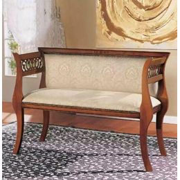 JVmoebel Bank Sitzbank Luxus Design Polstermöbel Sitzmöbel Italienische Möbel Bank (1-St), Made in Italy, beige|braun