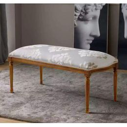 JVmoebel Bank Grau Sitzbank Designer Sitzmöbel Luxus Bank Klassische Möbel (1-St), Made in Italy