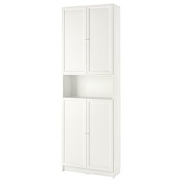 IKEA BILLY / OXBERG Regalkombination mit Türen/Aufsatz