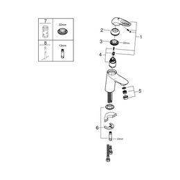 Grohe Eurostyle Einhand-Waschtischbatterie 1/2" S-Size chrom 32468003 32468003