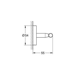 Grohe Bau Cosmopolitan Bademantelhaken chrom 40461001 40461001