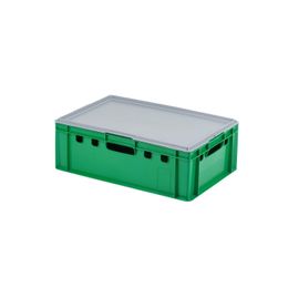 Logiplast Allzweckkiste E2 Kiste mit grauem Deckel (Spar-Set