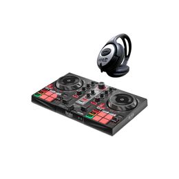 Hercules DJ Controller DJ Control Inpulse 200 MK2 mit Kopfhörer