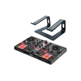 Hercules DJ Controller DJ Inpulse 200 MK2 mit Ständer Schwarz