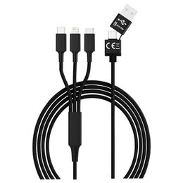 NO NAME 5in1 Ladekabel mit USB und USB-C® Kombistecker USB-Kabel