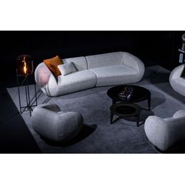 JVmoebel Wohnzimmer-Set Graue Luxus Sofagarnitur Viersitzer Sessel Luxus Couchen