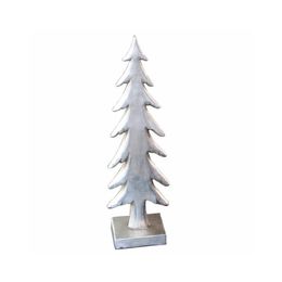 440s Weihnachtsfigur 440s Tannenbaum silberfarben Antik-Look ca 51