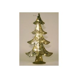 BURI Künstlicher Weihnachtsbaum LED Jute-Weihnachtsbaum Tannenbaum Weihnachtsdeko Dekobaum Christbaum