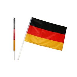 Out of the Blue Flagge Bundesflagge ca. 60 x 90 cm Deutschlandfahne mit Kunststoffstab