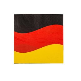 Out of the Blue Flagge Deutschlandflagge 2-lagige Papierservietten 12 Stück ca. 33 x 33 cm