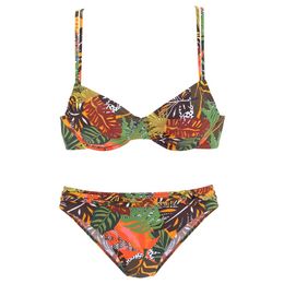 Vivance Bikini Damen Gr&ouml;&szlig;e XXL braun / gelb / gr&uuml;n / orange