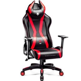 Diablo - X-Horn 2.0 Gaming Stuhl Bürostuhl Gamer Chair Schreibtischstuhl 3D Armlehnen Ergonomisches Design Nacken/- Lendenkissen Kunstleder