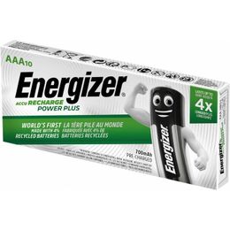 Energizer - Micro (AAA)-Akku NiMH Power Plus HR03 700 mAh 1.2 v 10 St. (E300626400) (E300626400)