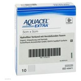 EurimPharm Arzneimittel Aquacel Extra 5x5 cm Verband 10 St