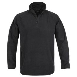 MFH Microfleece Troyer schwarz, Gr&ouml;&szlig;e 3XL