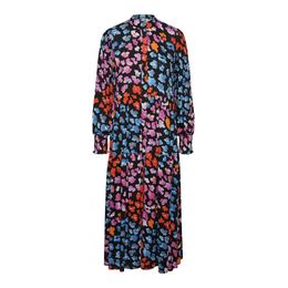 Y.A.S YAS Kleid 'YASAlira' Damen Gr&ouml;&szlig;e 34 himmelblau / orchidee / koralle / schwarz Winterkleid
