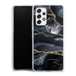 DeinDesign Galaxy A53 5G Handy Silikon H&uuml;lle Case transparent Handyh&uuml;lle Trends Glitzer Marble Silikon Case