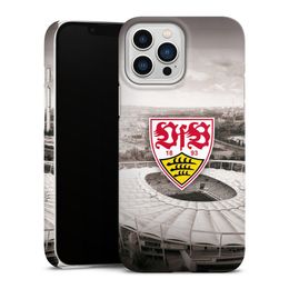 DeinDesign iPhone 13 Pro Max Handy Premium Case Smartphone Handyh&uuml;lle Schutzh&uuml;lle matt Official Licensed Product Vfb Stuttgart Stadium Premium Case