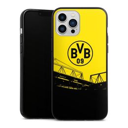 DeinDesign iPhone 13 Pro Max Handy Silikon H&uuml;lle Case schwarz Handyh&uuml;lle Merchandise Bvb Borussia Dortmund