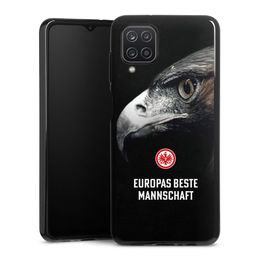 DeinDesign Galaxy A12 Handy Silikon H&uuml;lle Case schwarz Handyh&uuml;lle Eintracht Frankfurt Official Licensed Product European Cup