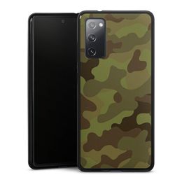 DeinDesign Galaxy S20 FE 5G Handy Silikon H&uuml;lle Case schwarz Handyh&uuml;lle Camouflage Tarnmuster Army