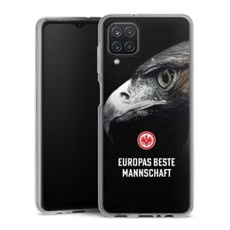 DeinDesign Galaxy A12 Handy Silikon H&uuml;lle Case transparent Handyh&uuml;lle Eintracht Frankfurt Official Licensed Product European Cup Silikon Case